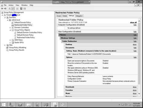 Image result for Folder Redirection Group Policy