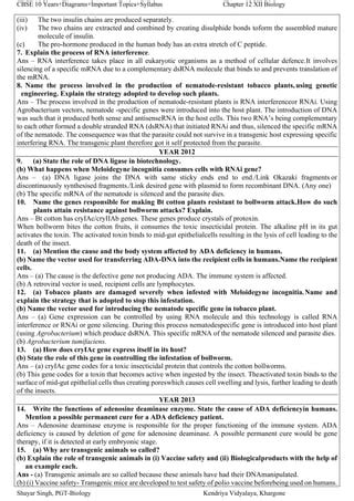 Image result for Class 12th Biology Chapter 3 Pyq