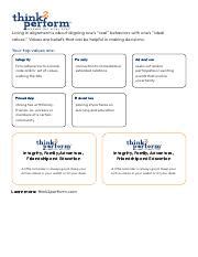 Image result for Values Alignment Exercise