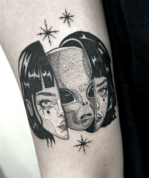 Image result for Alien Face Tattoos