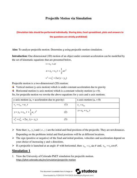 Image result for Projectile Motion Simulation