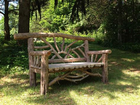 Image result for Rustic Garden Bench