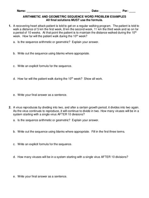 Image result for Arithmetic Sequence Word Problem Example