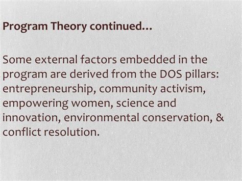 Image result for Program Theory Matrix