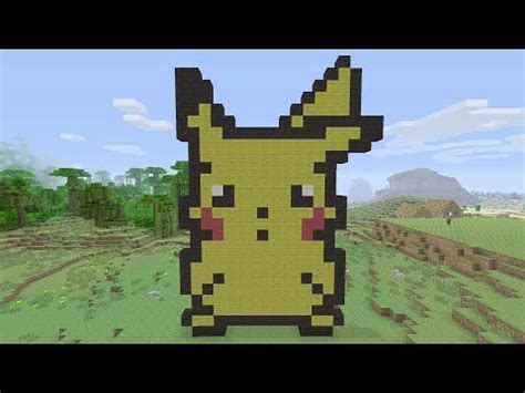 Image result for Minecraft Pixel Tutorial How to Build Pikachu Part 2 Pokemon