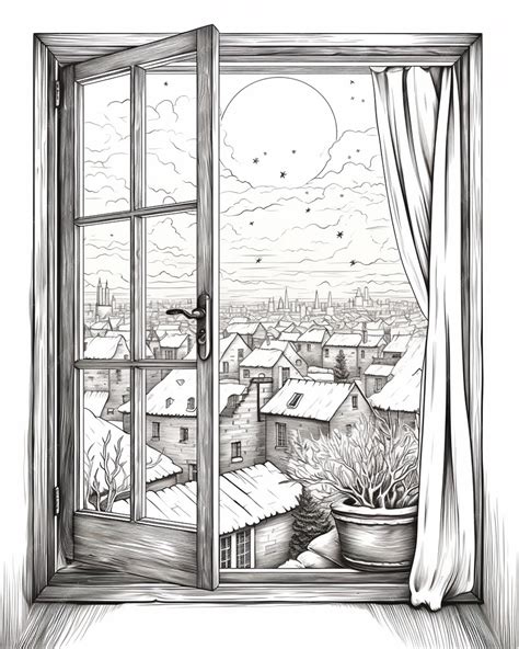 Image result for View From a Window Drawing