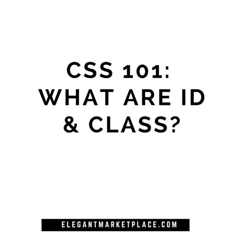 Image result for HTML ID Class CSS
