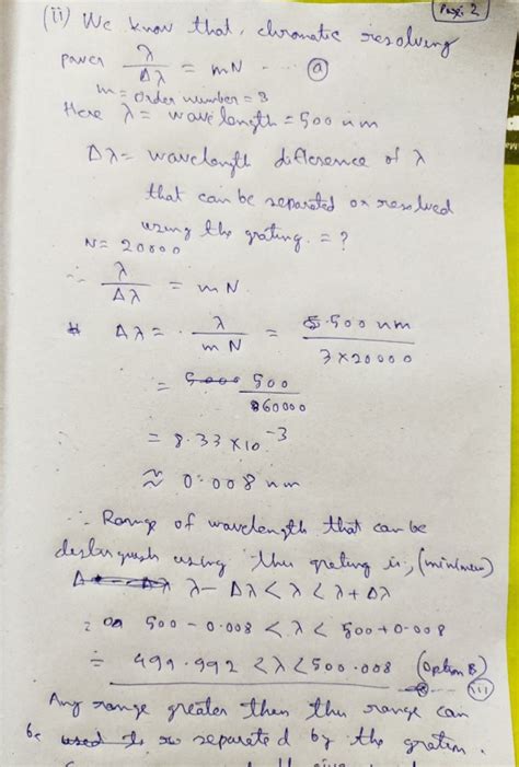 Image result for Resolving Power of Grating