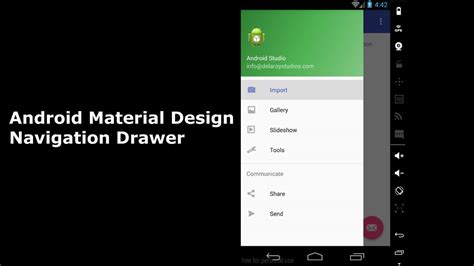 Image result for Customizable Android Navigation Drawer