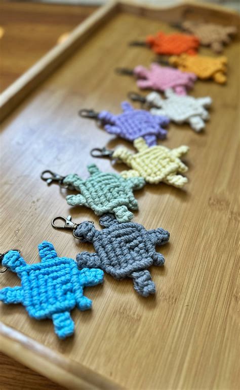 Image result for Macrame Turtle Keychain