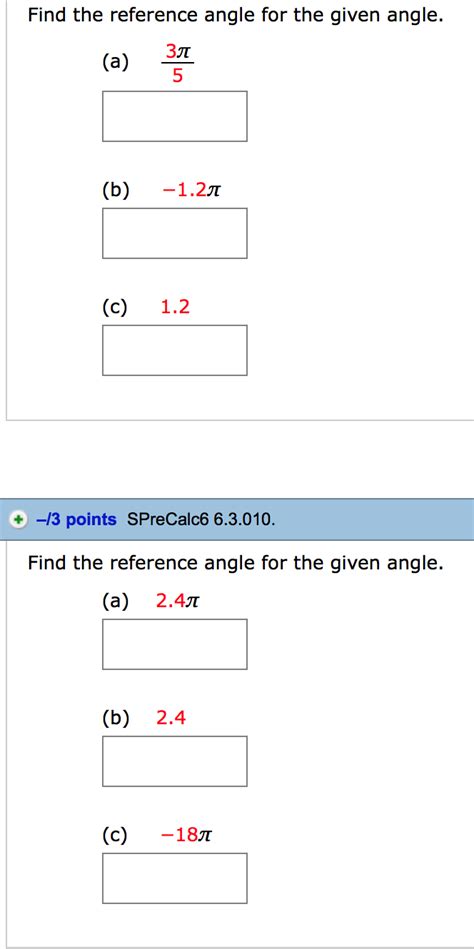 Image result for Reference Angle for Pi