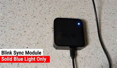 Image result for Solid Blue Blink Sync Module