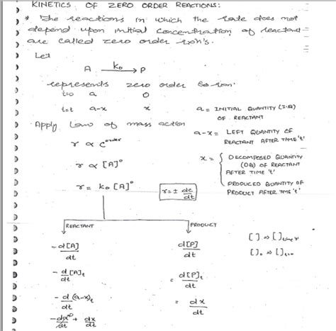 Image result for Chemical Kinetics Handwritten Notes