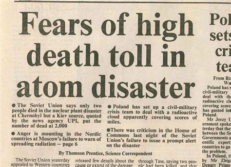 Image result for Chernobyl Disaster Article