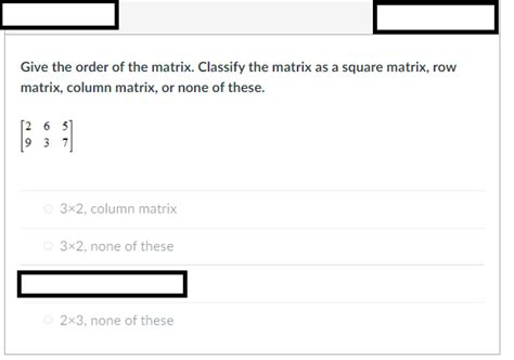 Image result for Order of Matrix Example