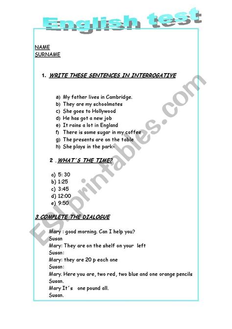 Image result for Basic English Test for Beginners