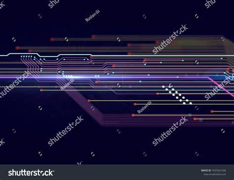 Electronic Computer Hardware Technology Template Design Stock ...