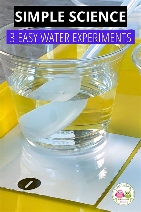 Image result for Simple Water Experiments
