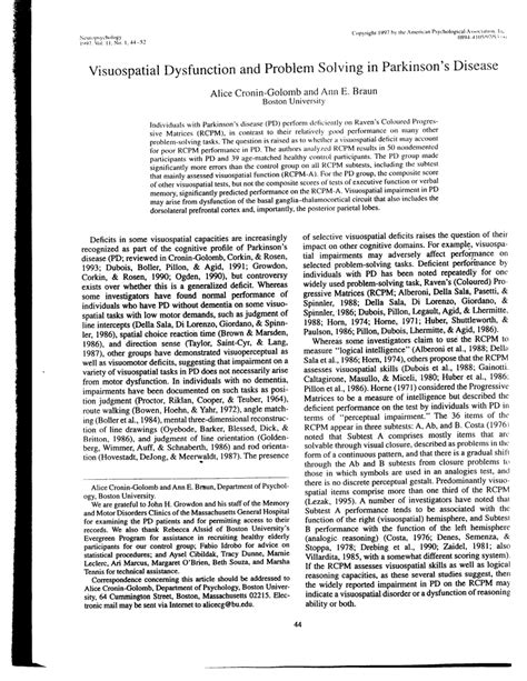 Image result for Visuospatial Dysfunction