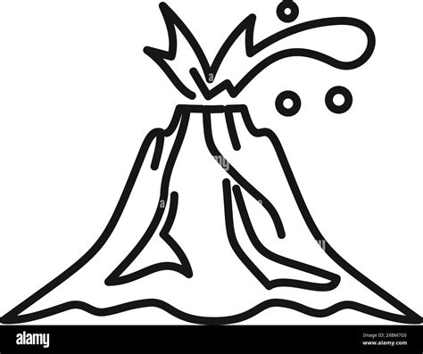 Image result for Volcano Drawing