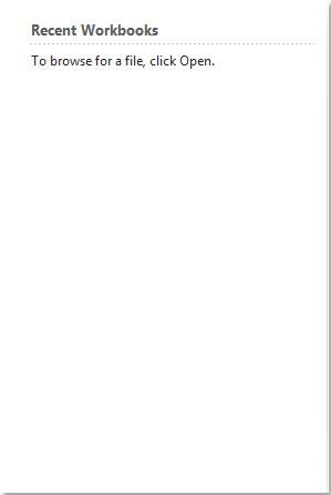 Image result for Recent Files Excel