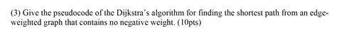 Image result for Dijkstra Algorithm Pseudocode