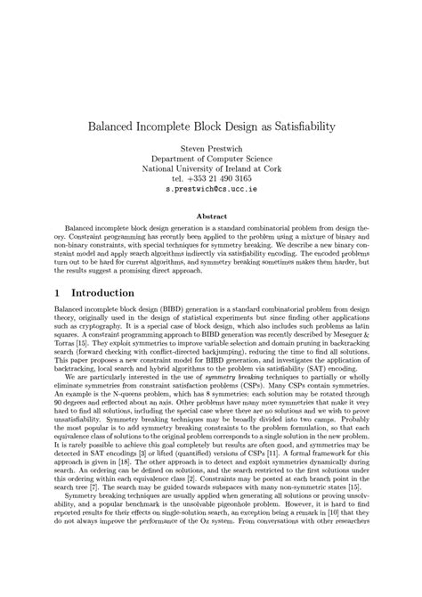 Image result for Balanced Incomplete Block Design