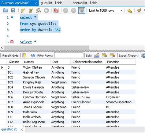 Image result for SQL Joins Example Tables