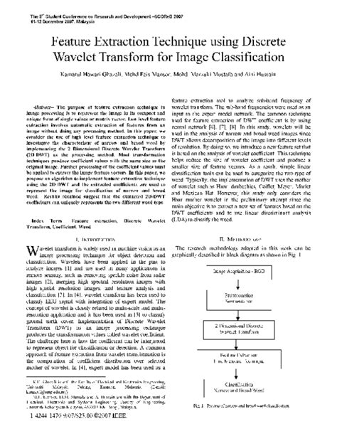 Image result for Wavelet Feature Extraction