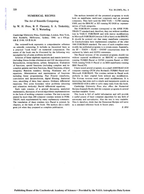 Image result for Numerical Recipes in Python