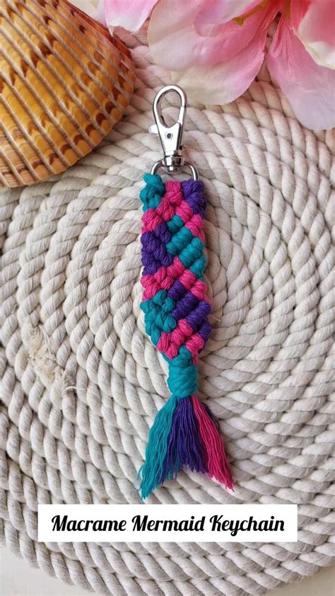 Image result for Mini Macrame Keychain Tutorial