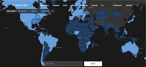 Starlink Internet Check Availability