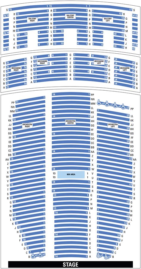 Image result for Seattle Opera Seating-Chart