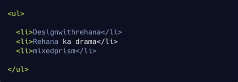 Image result for Simple List HTML