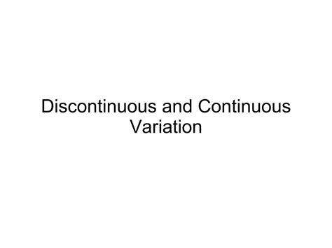 Image result for Discontinuous Variation