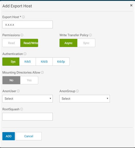 Image result for Isilon NFS Export List View