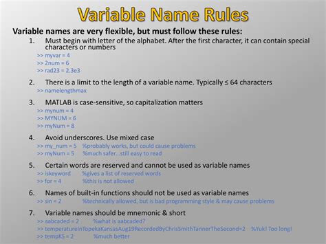 Image result for Variable Names MATLAB