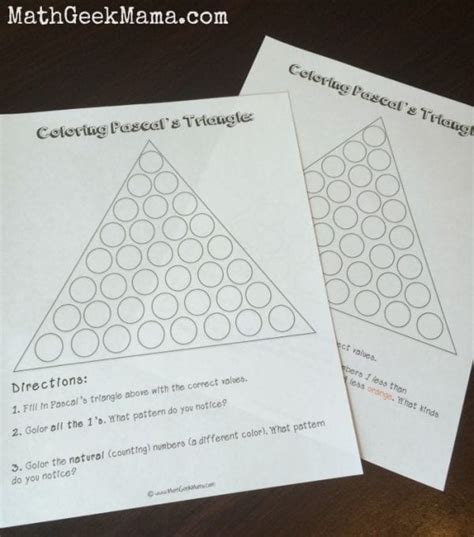 Image result for Pascal Triangle Printable