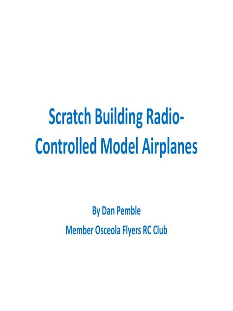 Image result for Scratch Build Scale Model Aircraft