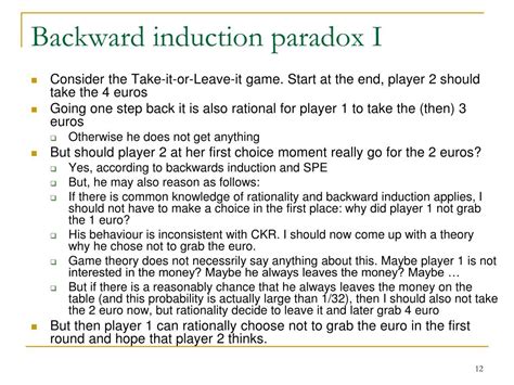 Image result for Backward Induction Example