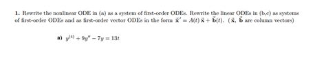 Image result for Nonlinear Ode Examples