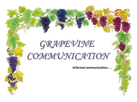 Image result for Write a Short Note On Grapevine Communication