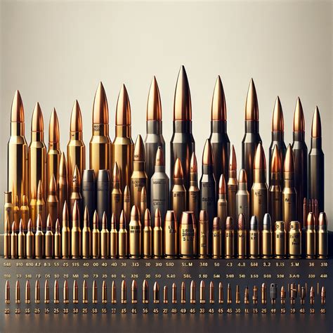 Image result for Bullet Caliber Chart