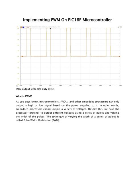 Image result for PIC18F PWM Basics Lecture