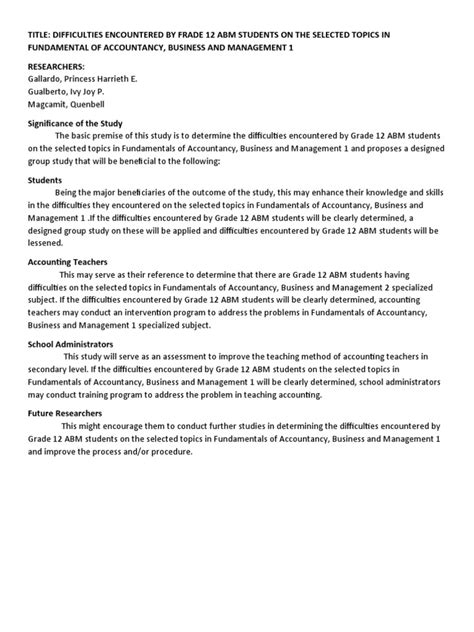 Image result for Significance of Study