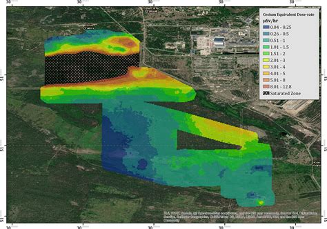 Image result for Chernobyl Radiation Map