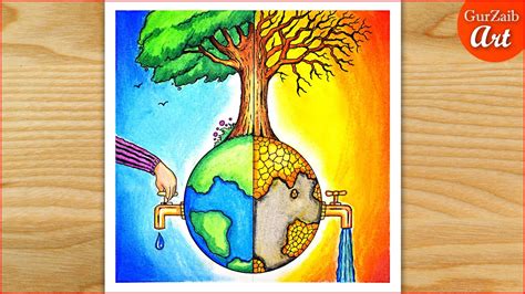 Image result for How to Draw Save Water Drawing