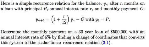 Image result for Compound Interest Recurrence Relation
