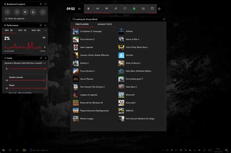 Image result for Windows Game Bar Features