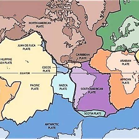 Image result for Earth Science Reference Table Tectonic Plates
